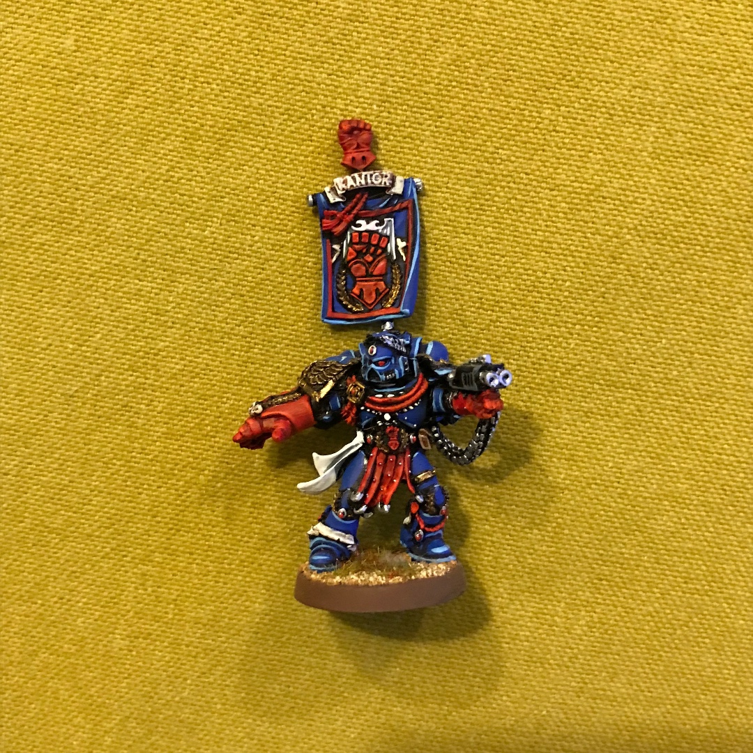 Warhammer 40K Crimson Fists Chapter Master Pedro Kantor Painted Model ...