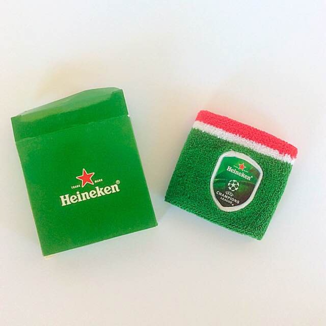 Wrist band Heineken brand wipe sweat cool, Sports Equipment, Exercise ...