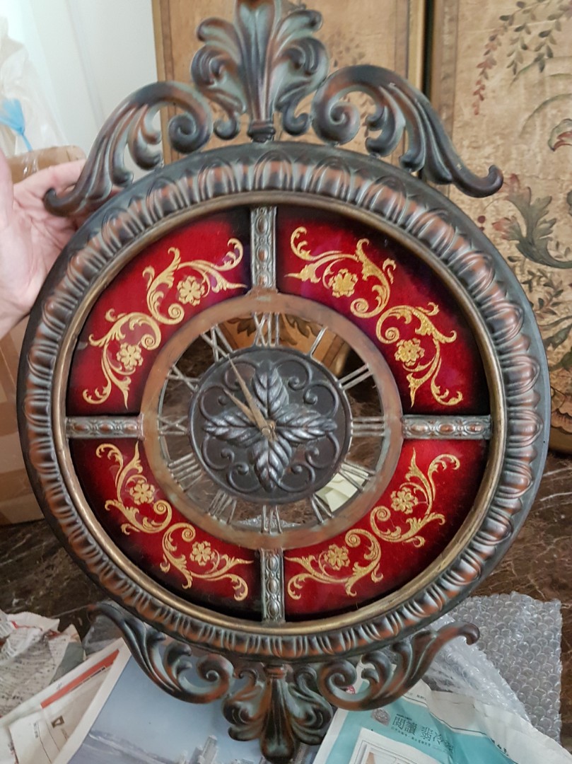 Antique vintage Wall roman Clock european victorian old english ...