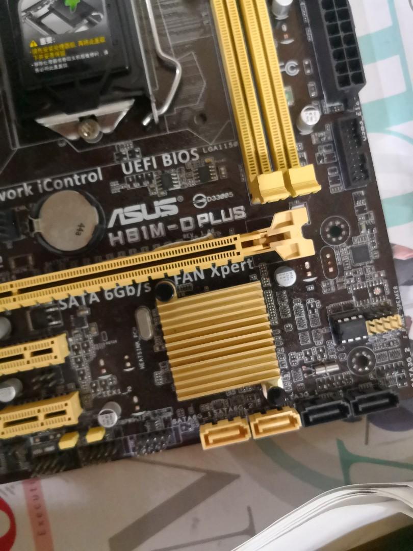 ASUS H81M-D PLUS micro ATX mATX Motherboard for LGA 1150 CPU (4th GEN ...