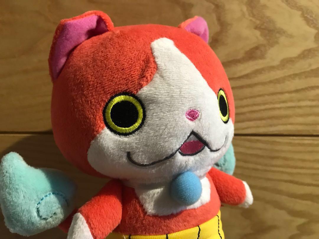 Authentic Bandai yokai watch jibanyan talking plushie, Hobbies & Toys ...