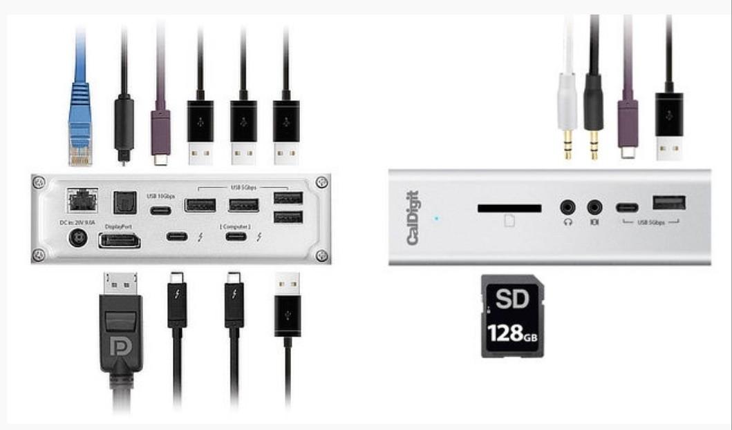Caldigit TS3 Plus Thunderbolt 3 Dock Silver. 15 Ports. New, Computers ...