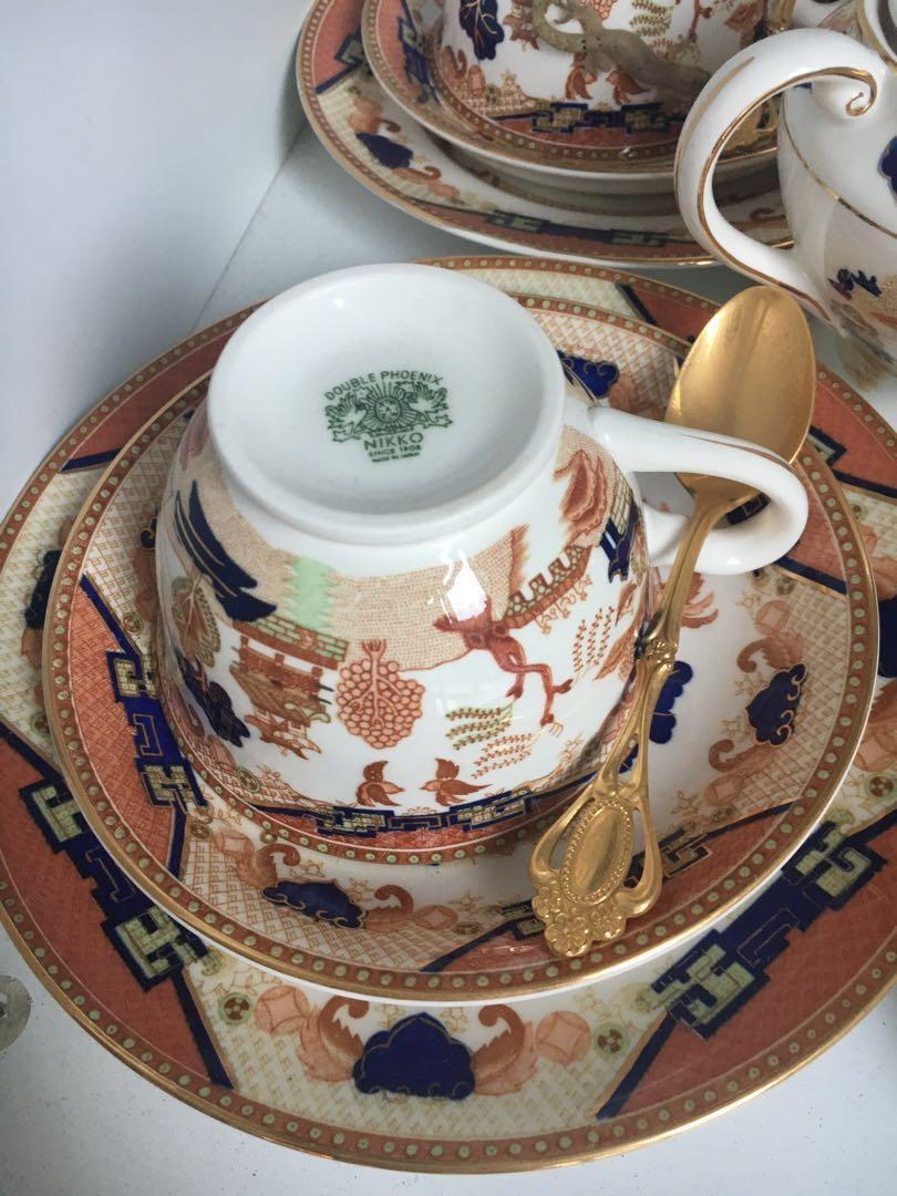 Double Phoenix Tea set by Nikko Japan (limited edition discontinued ...