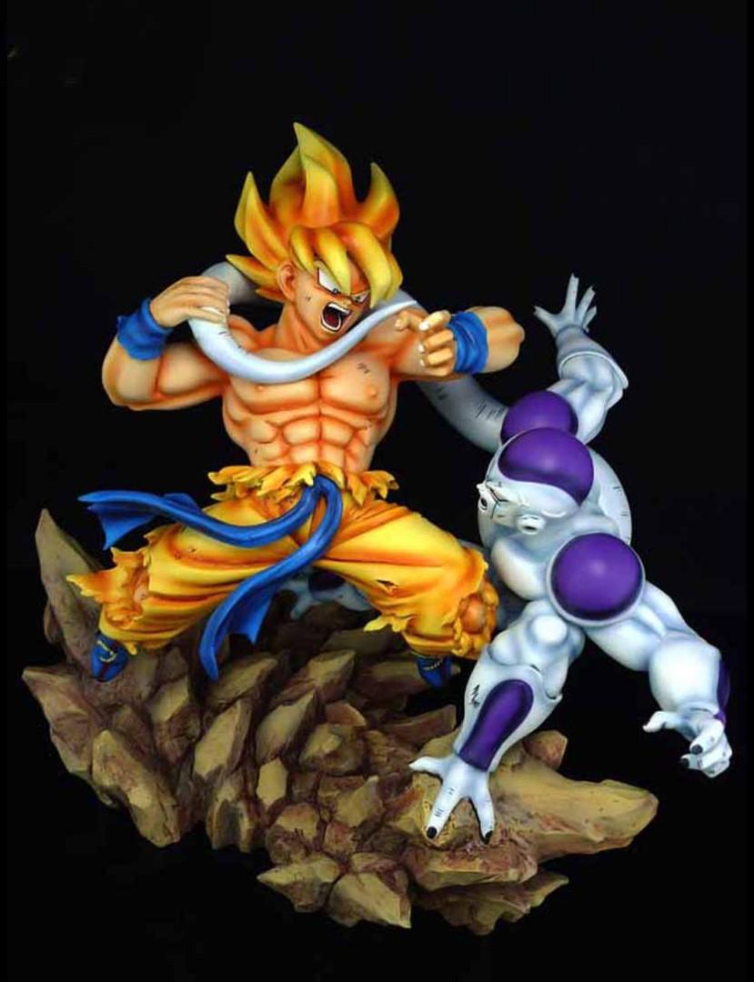 Dragonball KAI GOKU VS FREEZA BATTLE SCENE Resin Statue Diorama ...