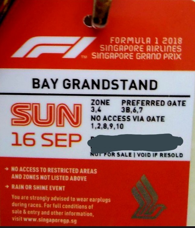 F1 Ticket, Tickets & Vouchers, Event Tickets on Carousell