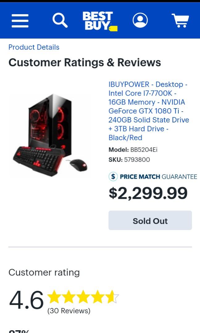 Gaming PC iBuyPower, Computers & Tech, Parts & Accessories, Computer ...