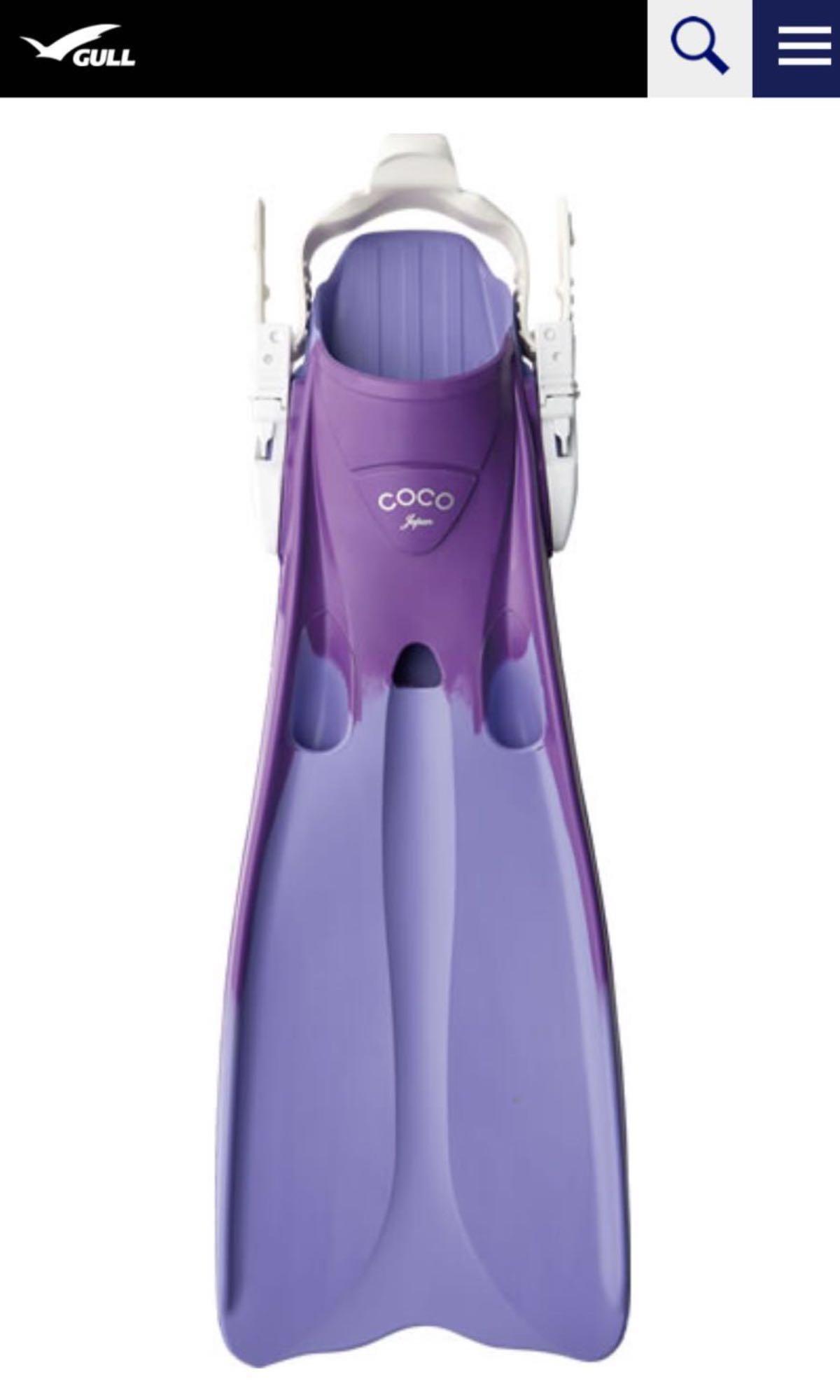 Gull, Coco Japan fins, purple, Sports Equipment, Sports & Games, Water ...