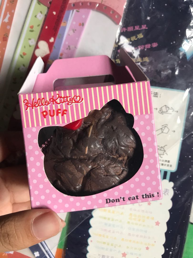 Hello Kitty Chocolate Puff Squishy, Hobbies & Toys, Toys & Games on ...