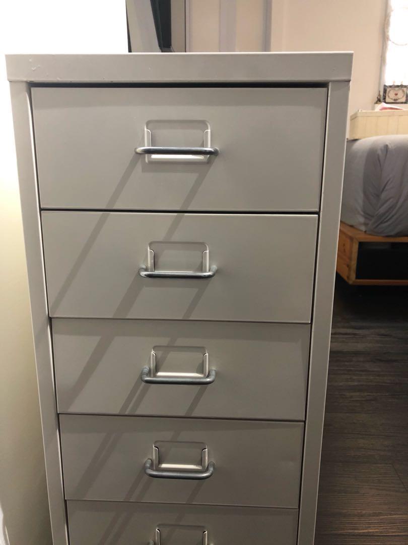 IKEA HELMER DRAWER UNIT ON CASTORS WHITE, Furniture & Home Living ...