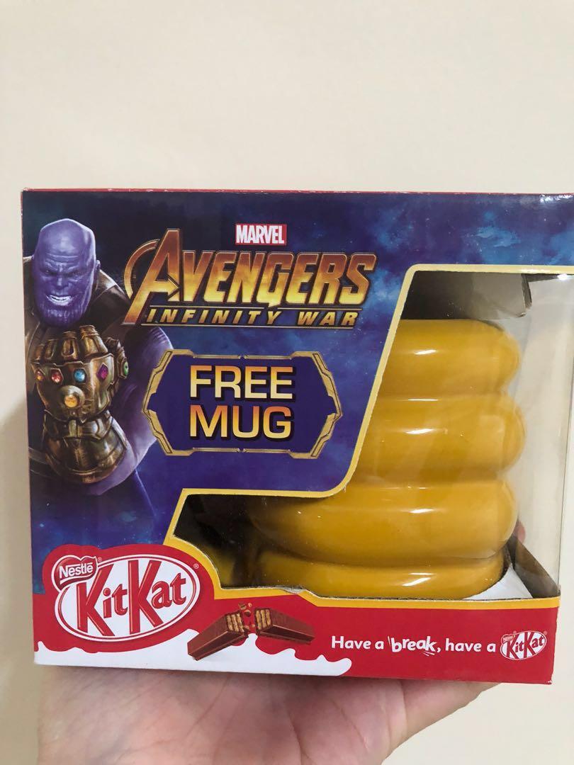 Kit kat avengers war infinity guantlet cup and Thor hammer cup only ...