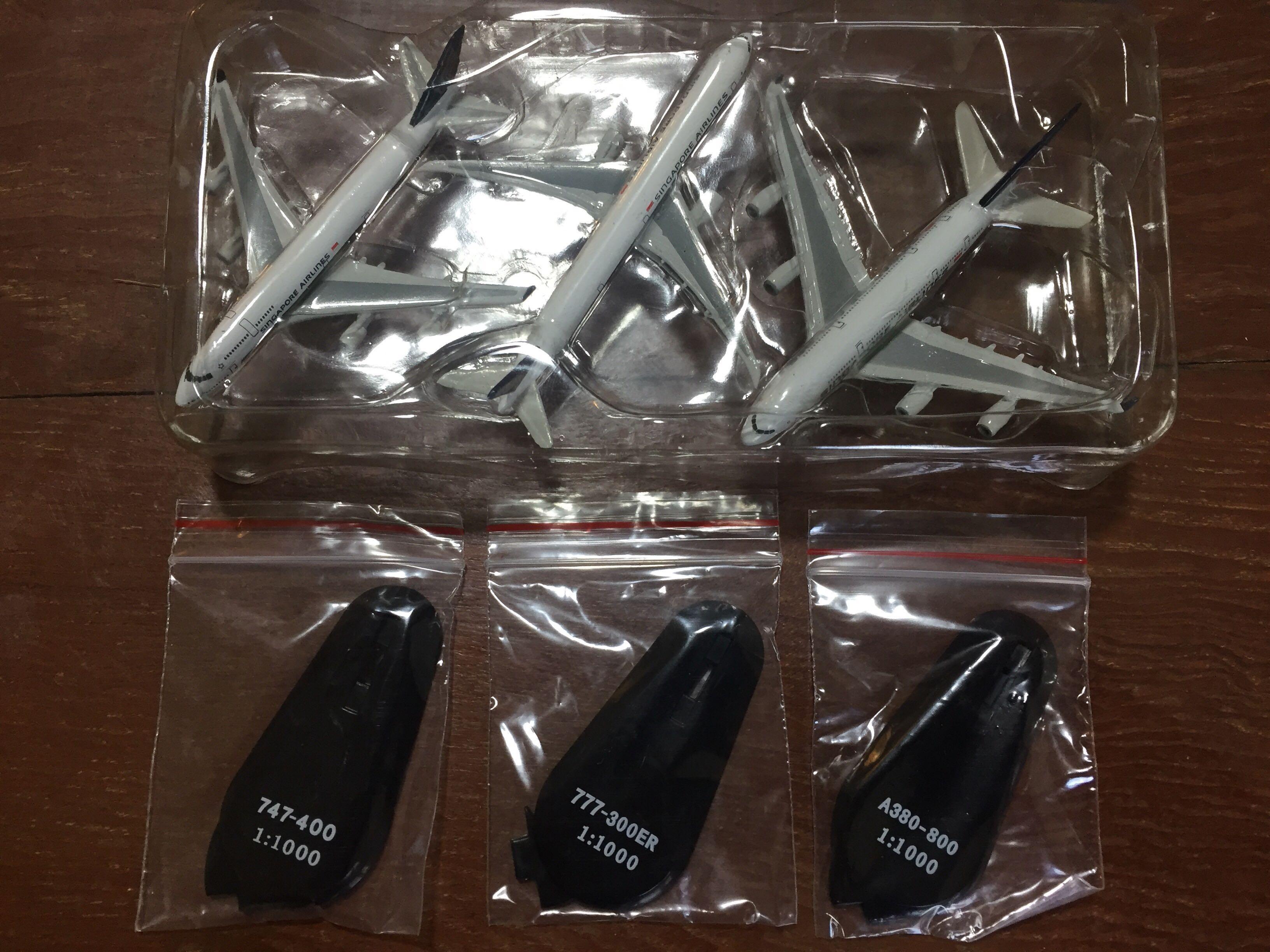 Limited Edition Singapore Airlines 1:1000 Scale Models, Toys & Games ...