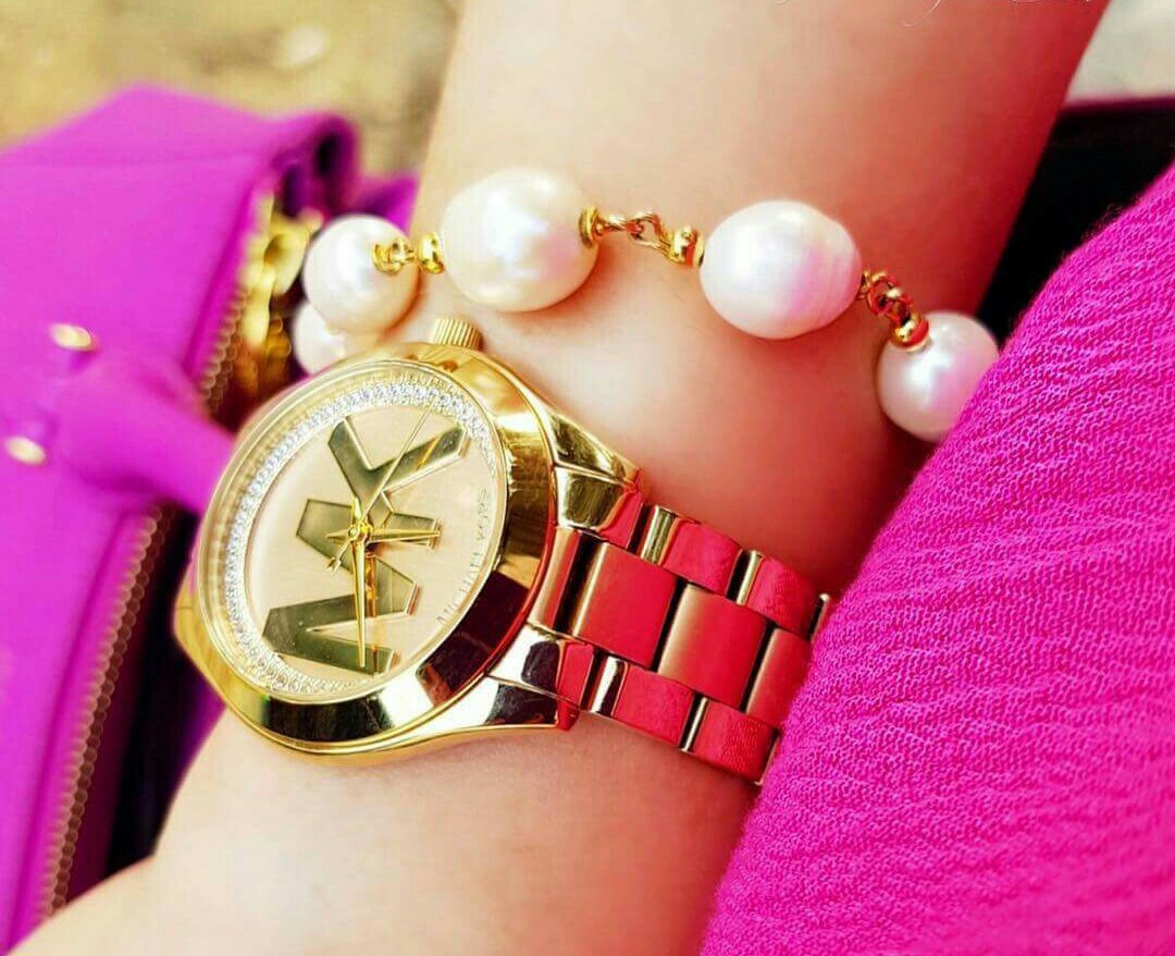 MICHAEL KORS MINI SLIM RUNWAY, Women's Fashion, Watches & Accessories ...