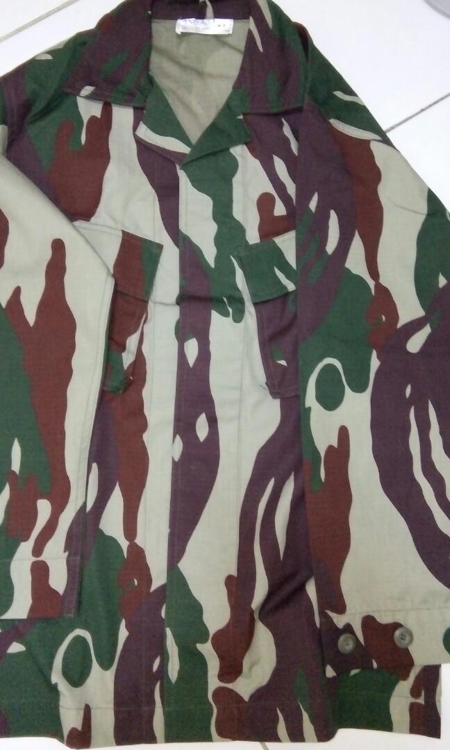 Pdl loreng kopassus kopasus, Fesyen Pria, Pakaian di Carousell