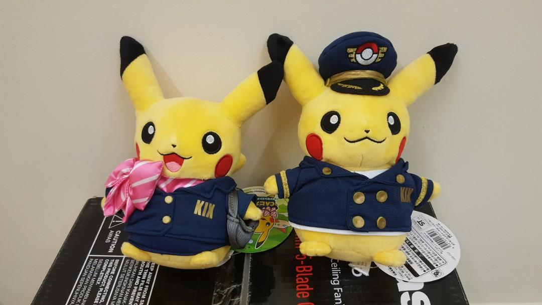 Pokemon pikachu plush pilot & stewardess, Hobbies & Toys, Toys & Games ...
