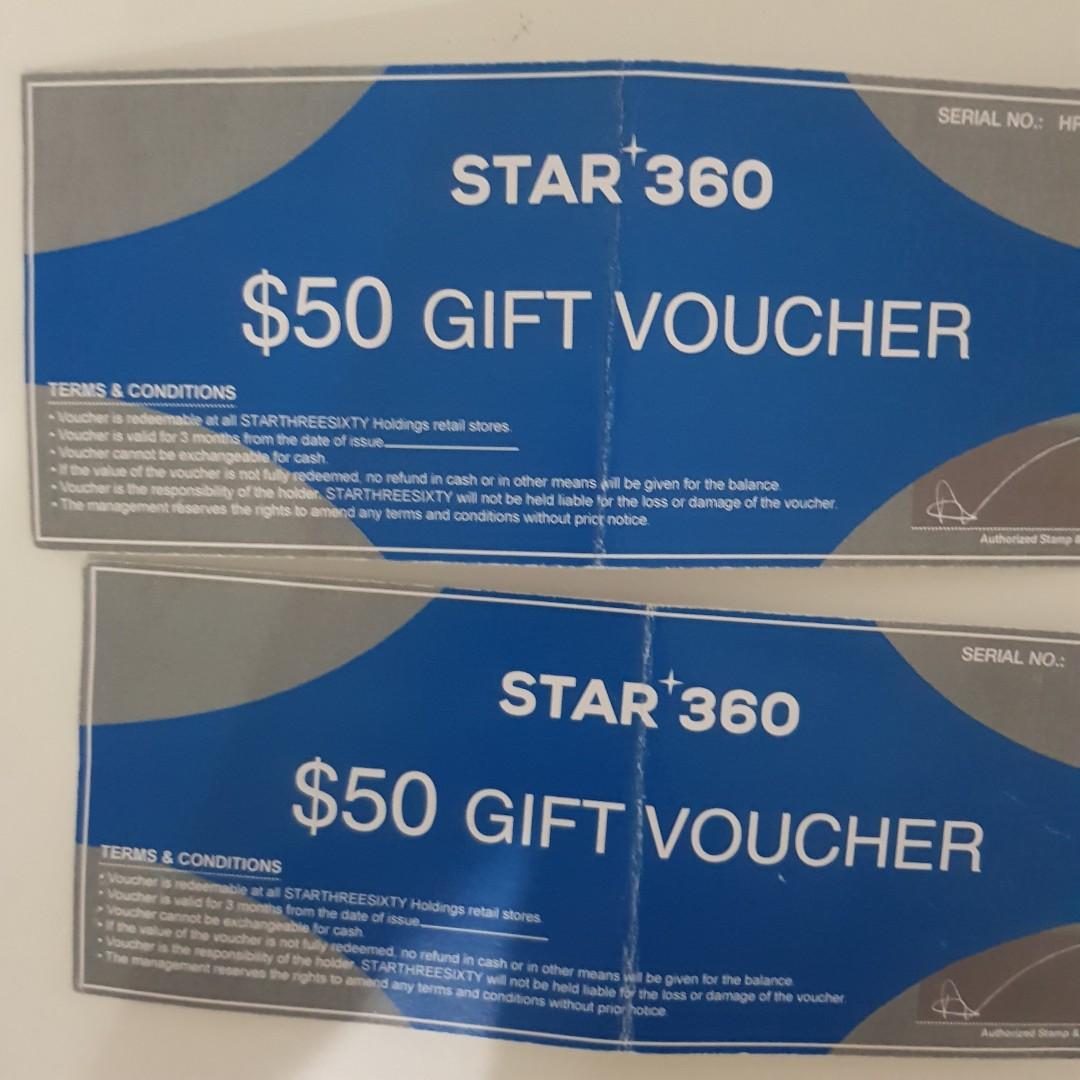 Star 360 Vouchers (No expiry $100), Tickets & Vouchers, Vouchers on ...