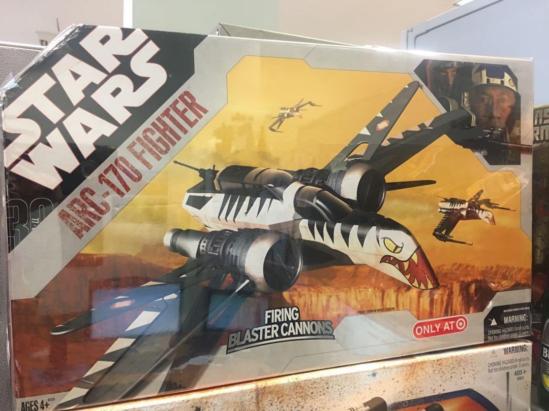 Star Wars ARC 170 Fighter Clone Wars Plane Target Exclusive, Hobbies ...