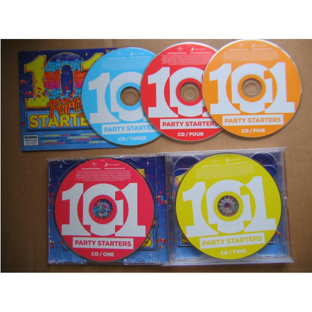 101 Party Starters CD (5碟) (Queen, Abba, Whitney Huston, Wham, Diana Ross, Tom Jones, Boney M ...