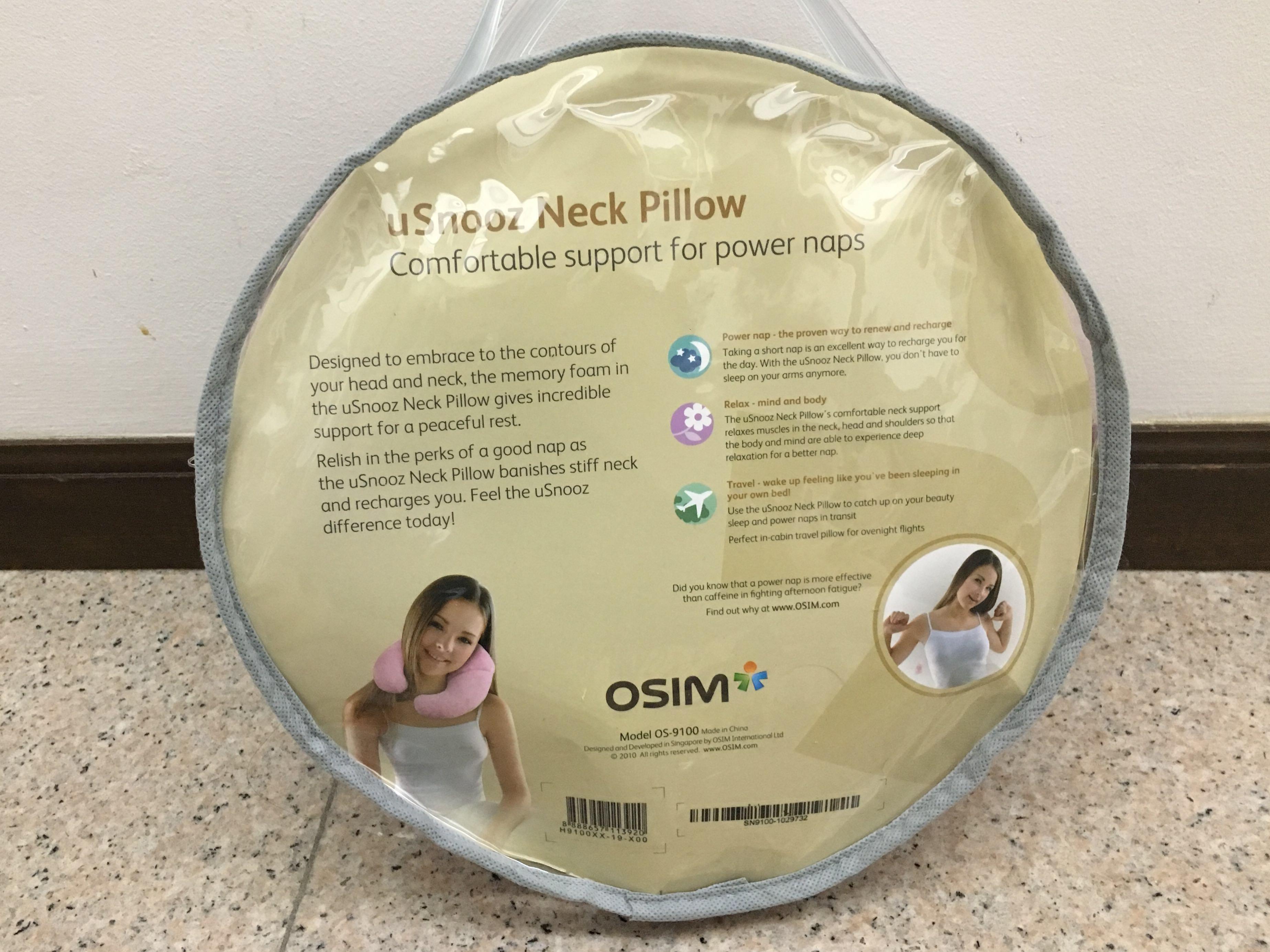 Brand New Osim uSnooz Neck Pillow, Health & Nutrition, Massage Devices ...