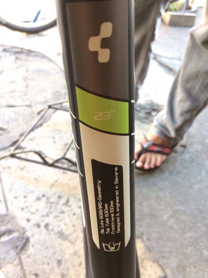 Cube 29er Bike Frame (XL) with Chris King Headset and Carbon Seatpost ...