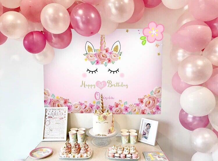 Customised birthday backdrop, Bulletin Board, Preorders on Carousell