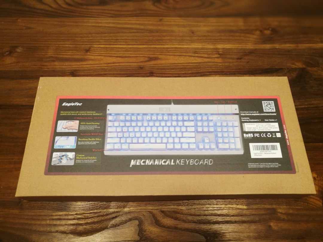 Eagletec KG011 mechanical keyboard, Computers & Tech, Parts ...