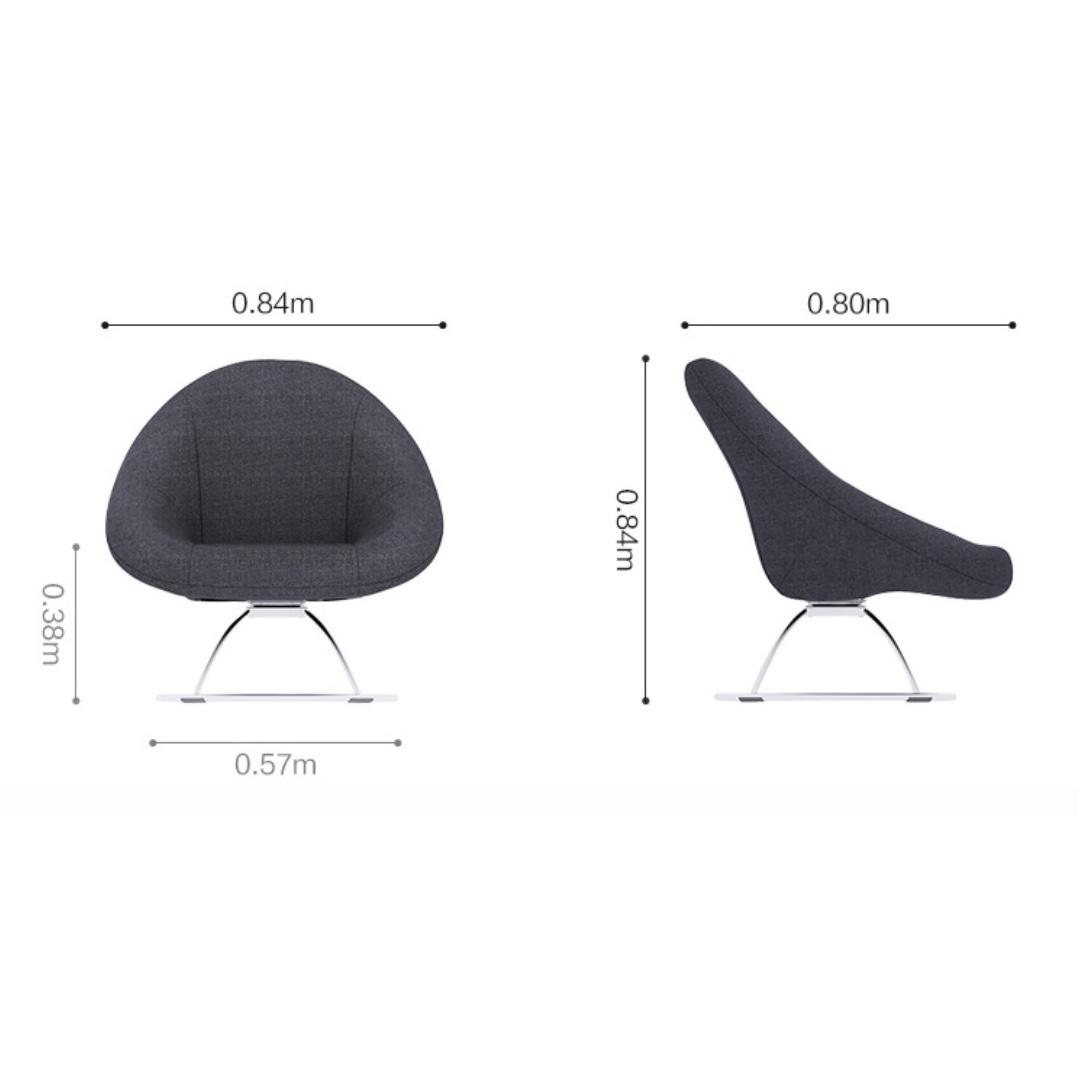 Modern Lazy Moon Shape Chair / Sofa, Furniture & Home Living, Furniture ...