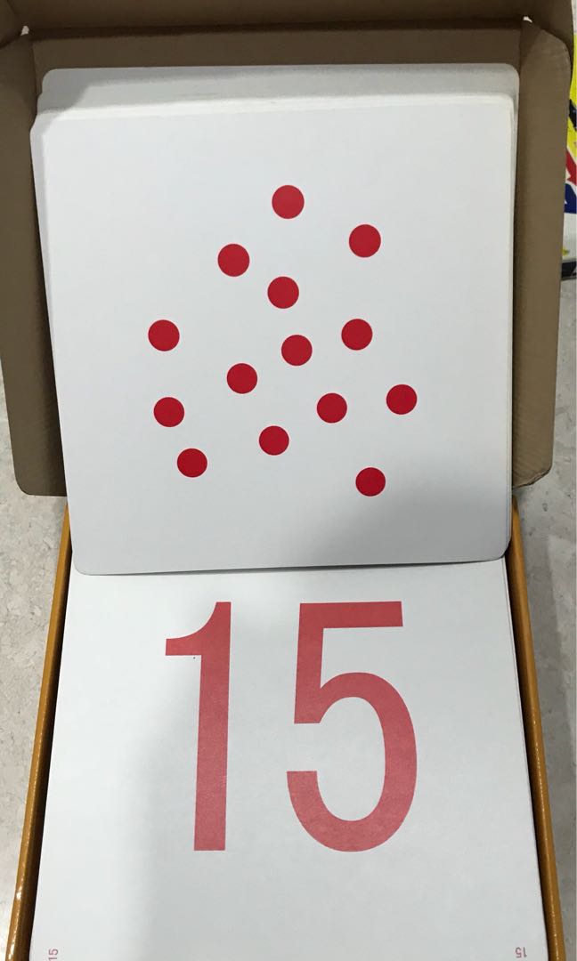 Number and dots flash cards 0- 100, Hobbies & Toys, Books & Magazines ...