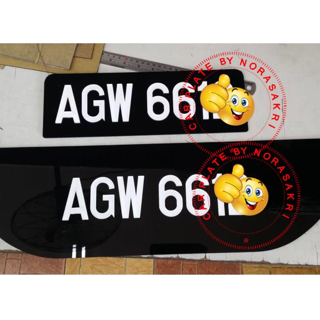 PLAT NOMBOR KERETA, Auto Accessories on Carousell
