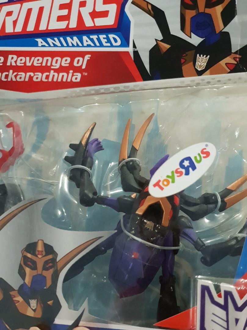 TRANSFORMERS ANIMATED OPTIMUS PRIME AND BLACKARACHNIA FIGURES, Hobbies ...