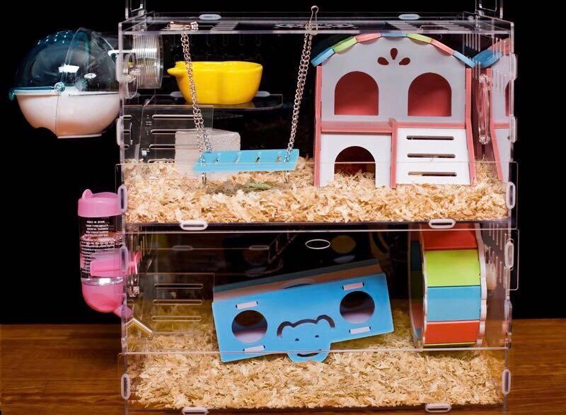 Acrylic Hamster Cage, Pet Supplies, Homes & Other Pet Accessories on ...