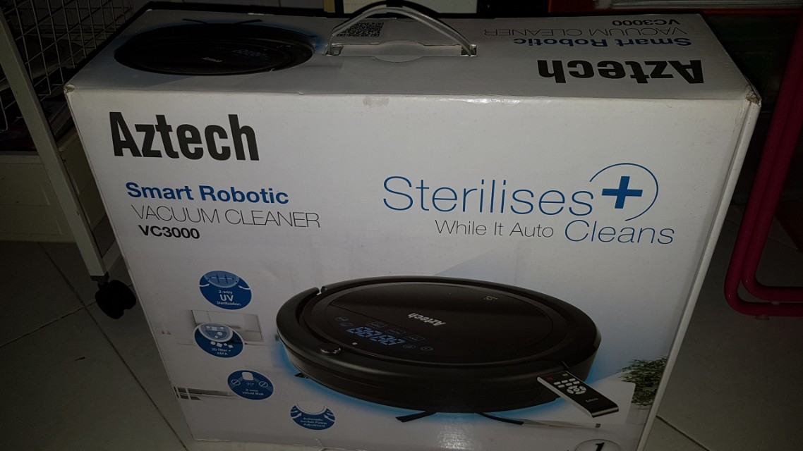 Aztech VC3000 Smart Robotic Vacuum Cleaner, TV & Home Appliances, Vacuum Cleaner & Housekeeping ...