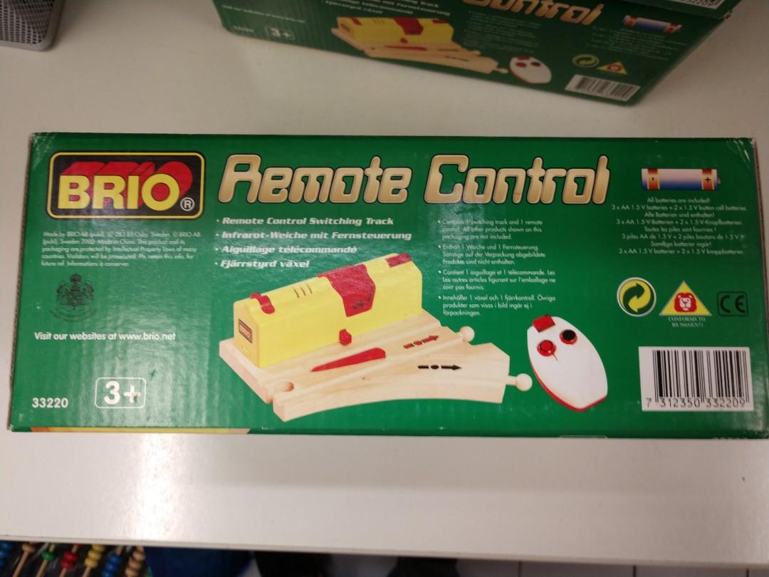 Brio Remote Control Switching Track瑞典名牌木頭火車路軌摇控組件, 興趣及遊戲, 玩具 & 遊戲類 ...