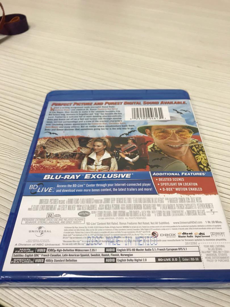 Fear and Loathing in Las Vegas Blu ray DVD, Hobbies & Toys, Music ...