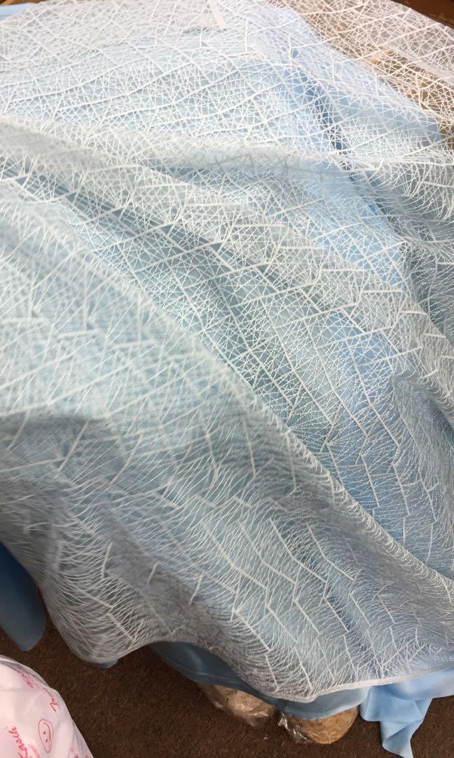 Gaun Pesta warna baby blue, Fesyen Wanita, Pakaian Wanita, Gaun & Rok ...