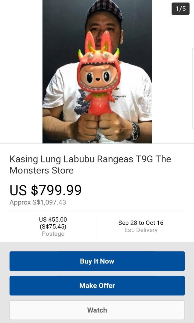 Labubu Rangeas Kasing Lung x T9G, Hobbies & Toys, Toys & Games on Carousell