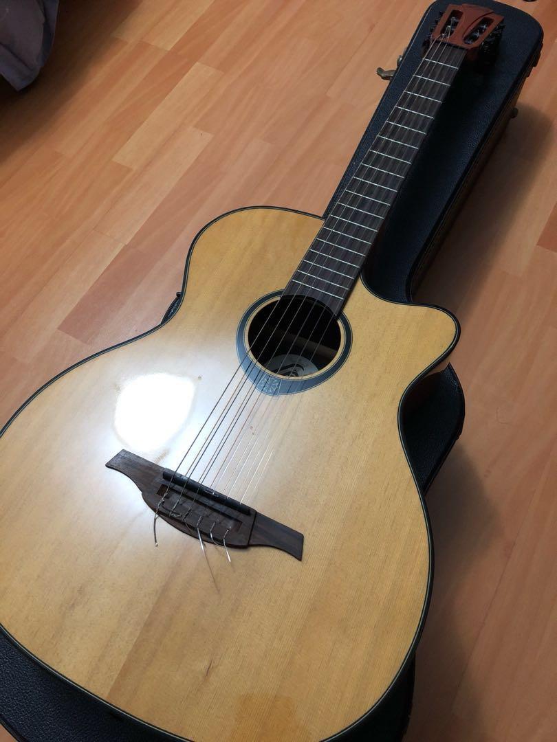 LAG Classical Guitar w/ Preamp & Pickup, Hobbies & Toys, Music & Media ...