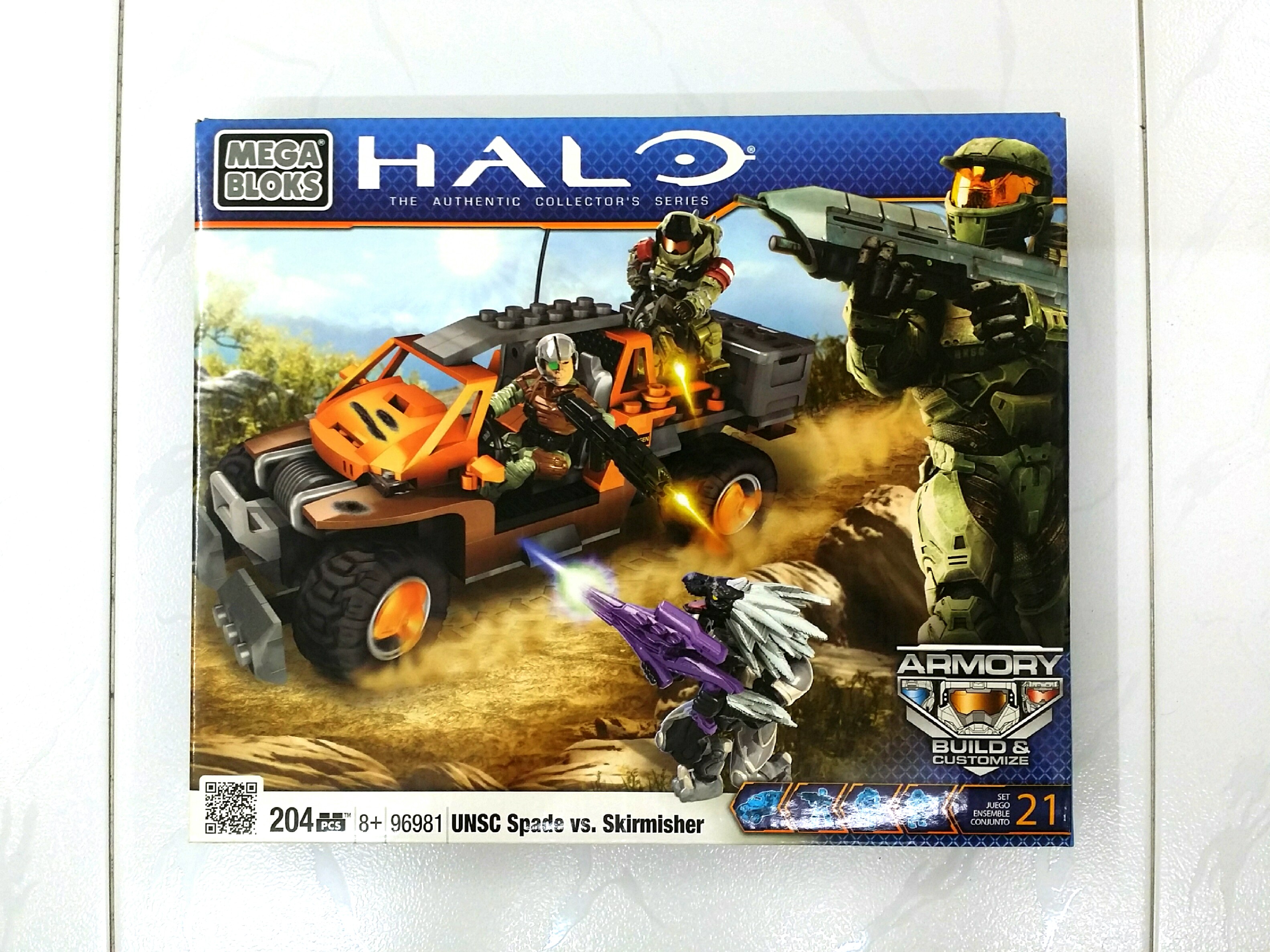 Mega Bloks Halo #96981 UNSC Spade vs Skirmisher, 204 parts *Mint in ...