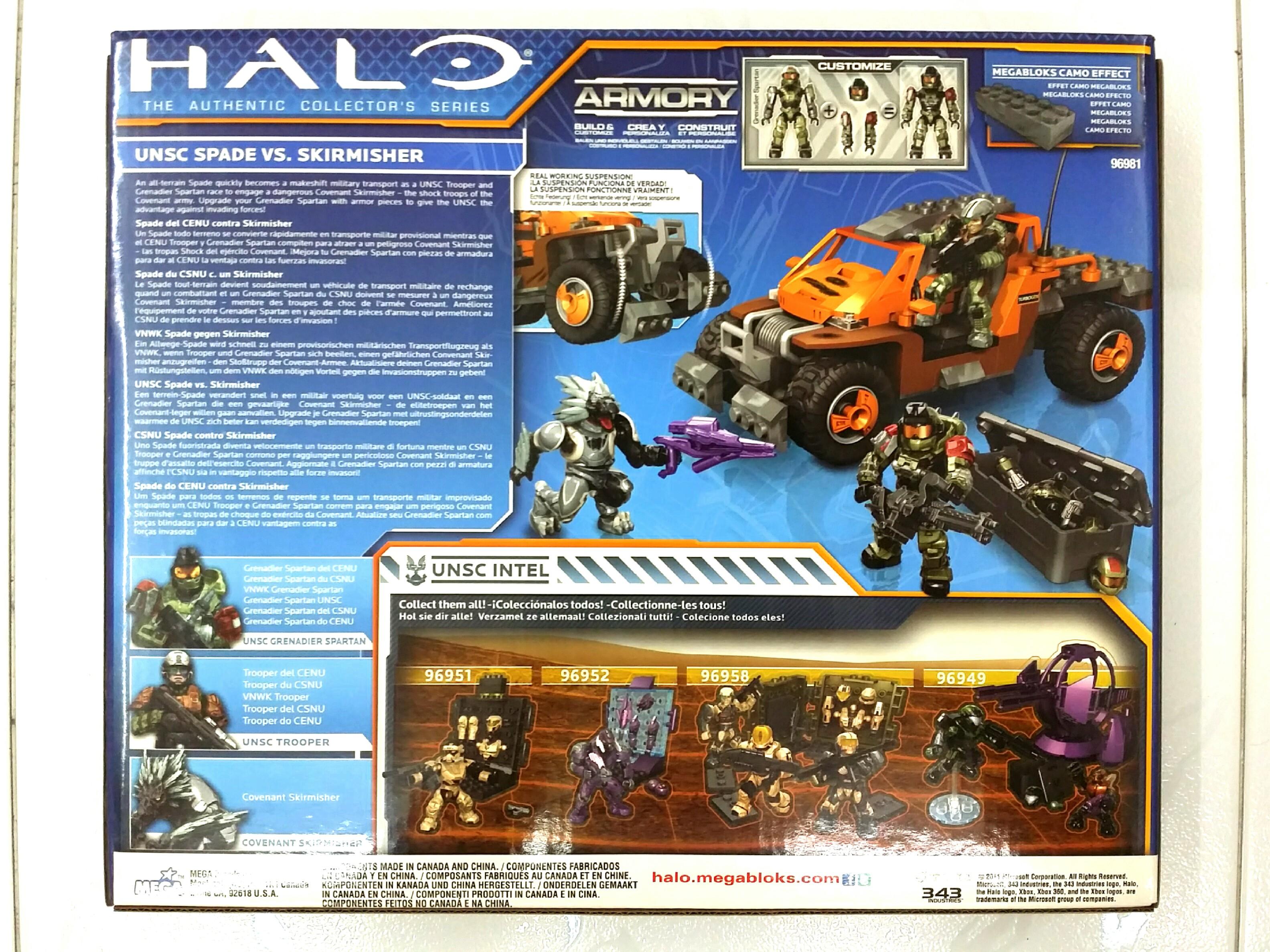 Mega Bloks Halo #96981 UNSC Spade vs Skirmisher, 204 parts *Mint in ...