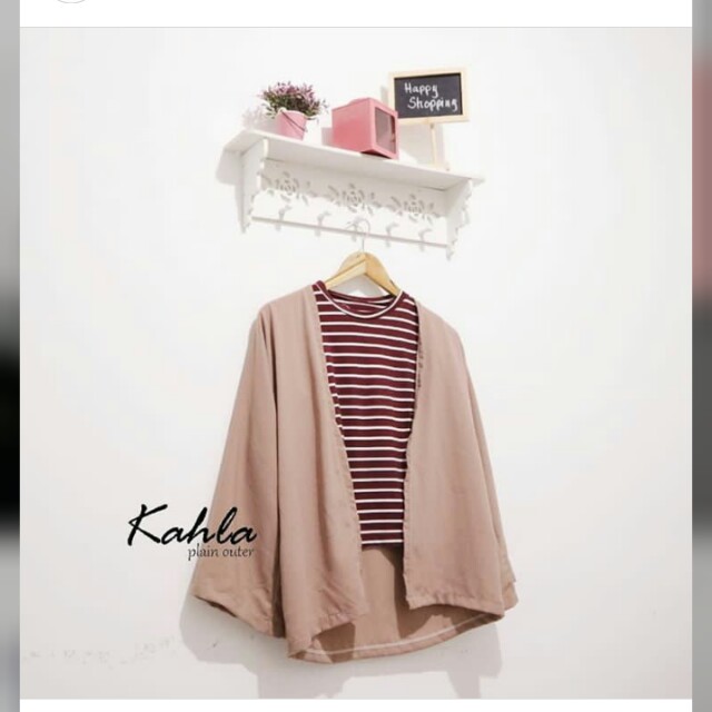 OUTER POLOS SOFT MILO, Fesyen Wanita, Pakaian Wanita di Carousell