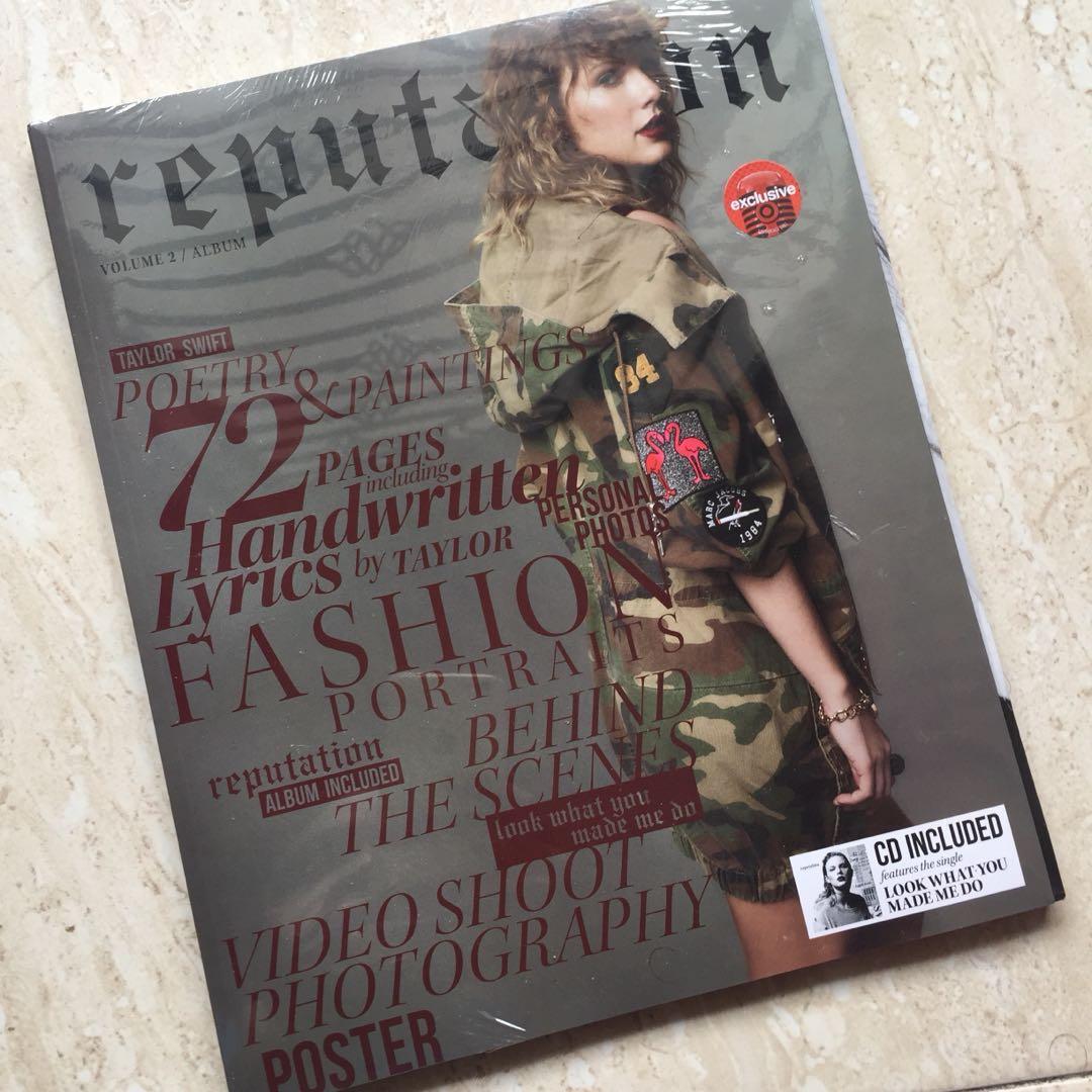 Taylor Swift Reputation magazine target exclusive vol 2, Hobbies & Toys ...