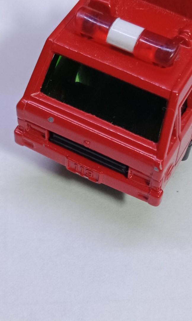 TOMICA RED TOMY 22 NISSAN DIESEL AERIAL LADDER FIRE TRUCK, Hobbies ...