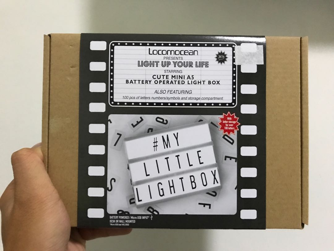 A5 Battery/USB Operated Light Box, Furniture & Home Living, Lighting ...