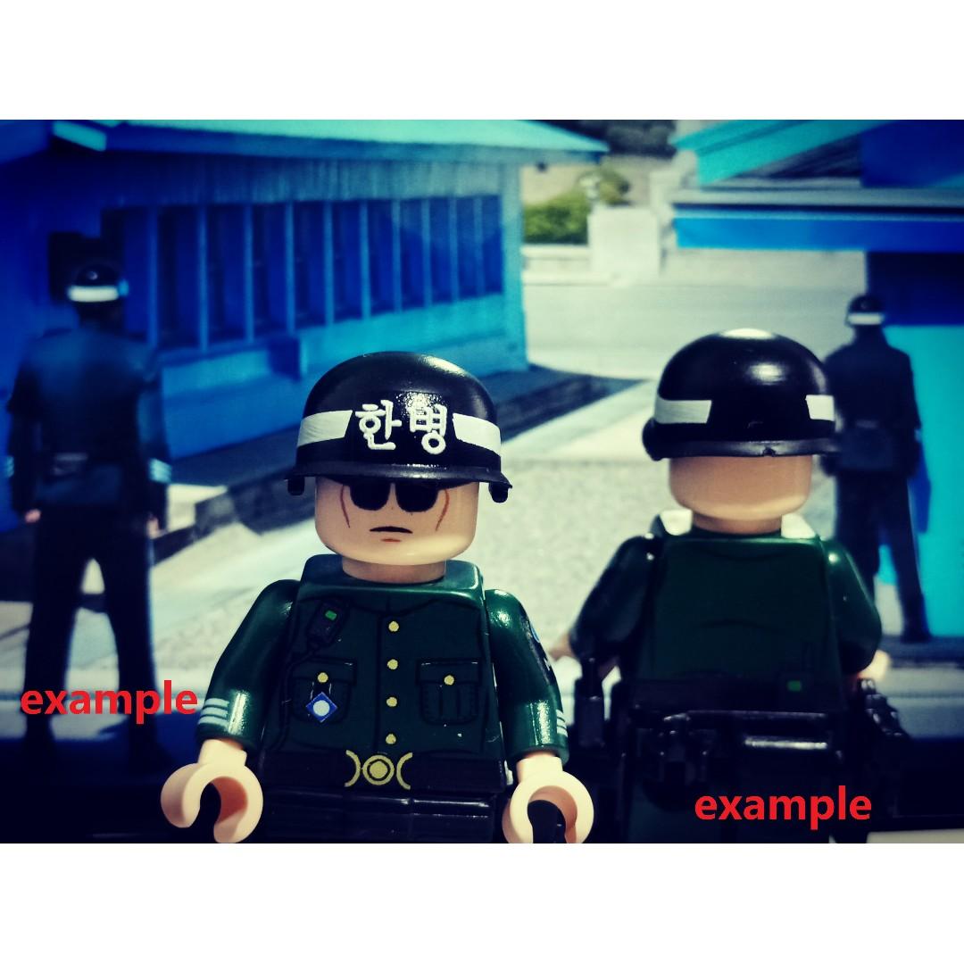 A DMZ Military Police minifigure . Printed on real lego minifigure ...