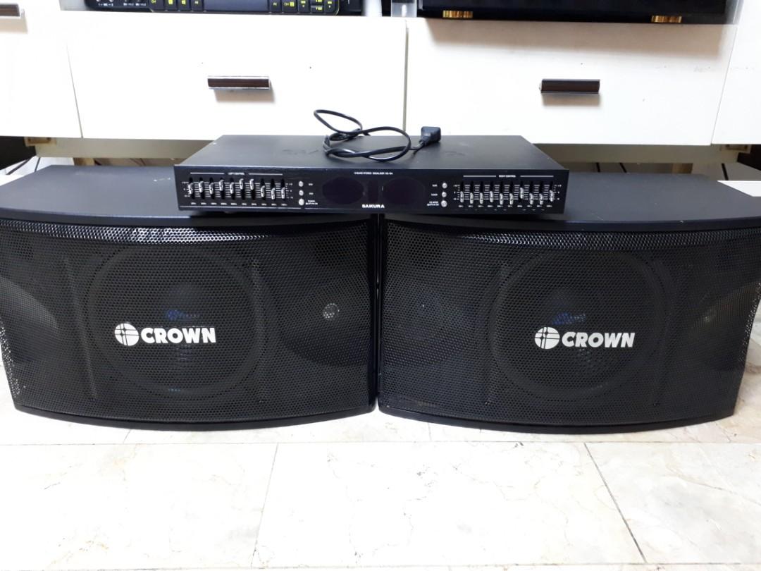 Crown Speaker & Sakura Amplifier, Equalizer, Audio, Soundbars, Speakers ...