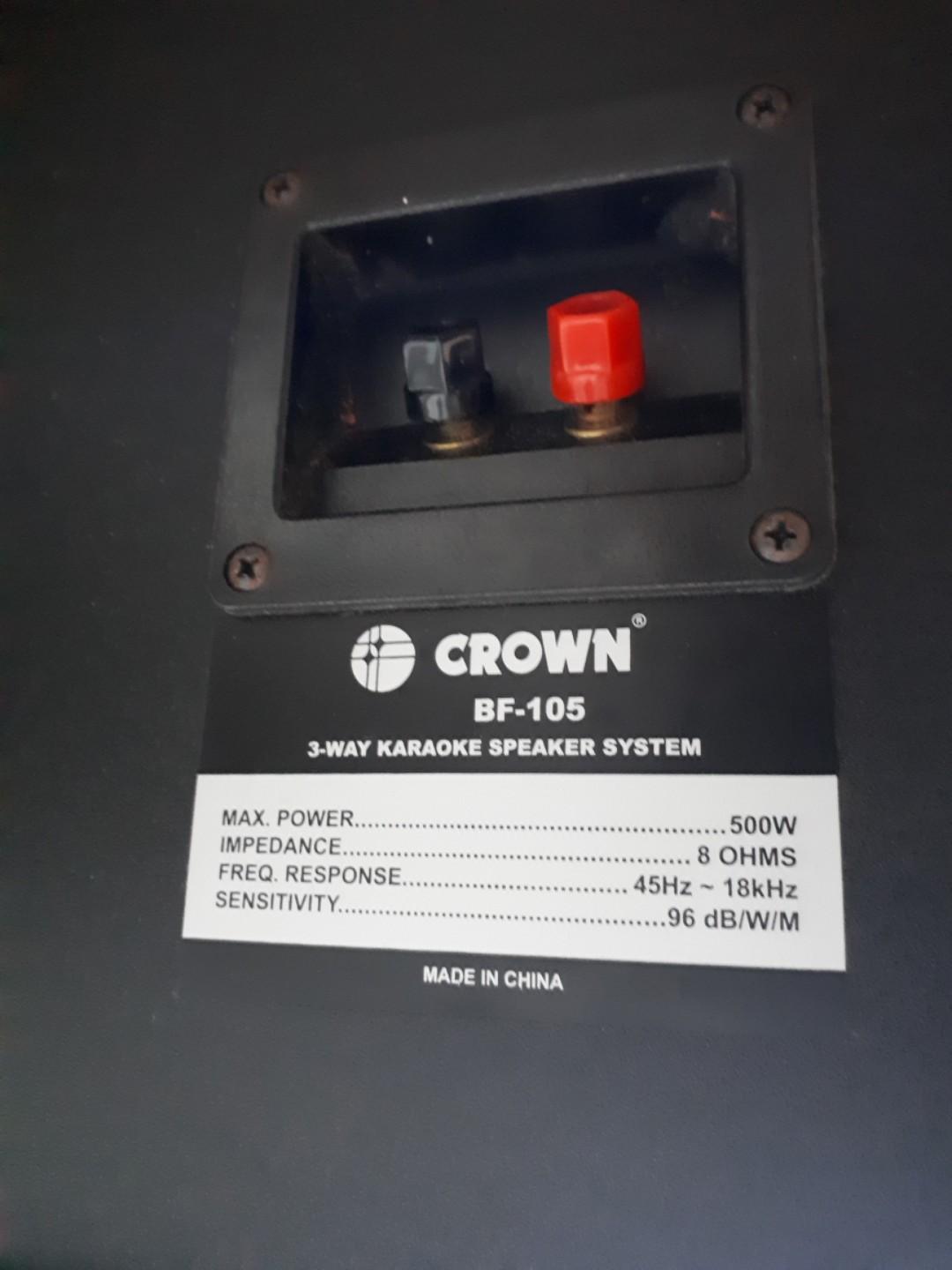 Crown Speaker & Sakura Amplifier, Equalizer, Audio, Soundbars, Speakers ...