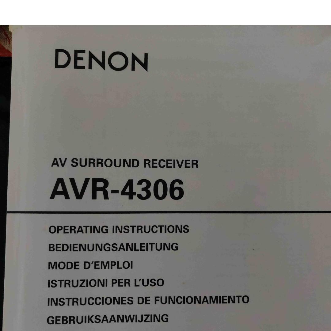 Denon AVR-4306 7.1 CH/5.1+2 CH Home Theater/Multimedia AV Receiver with ...