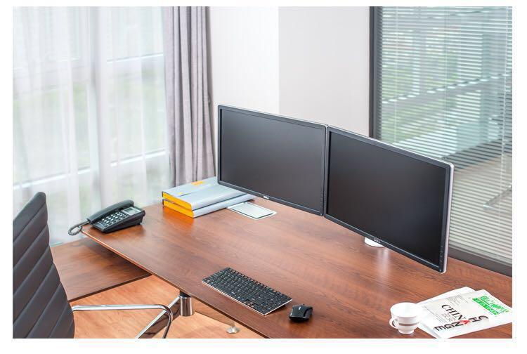 DUAL MONITOR SAMSUNG CURVED 24” C24F390 set up, Computers & Tech, Parts ...