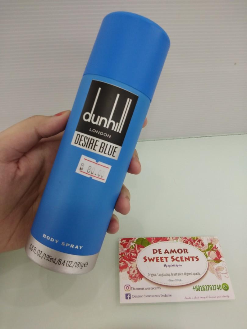Dunhill Blue Body Spray 195ml Original from Counter, Beauty & Personal ...