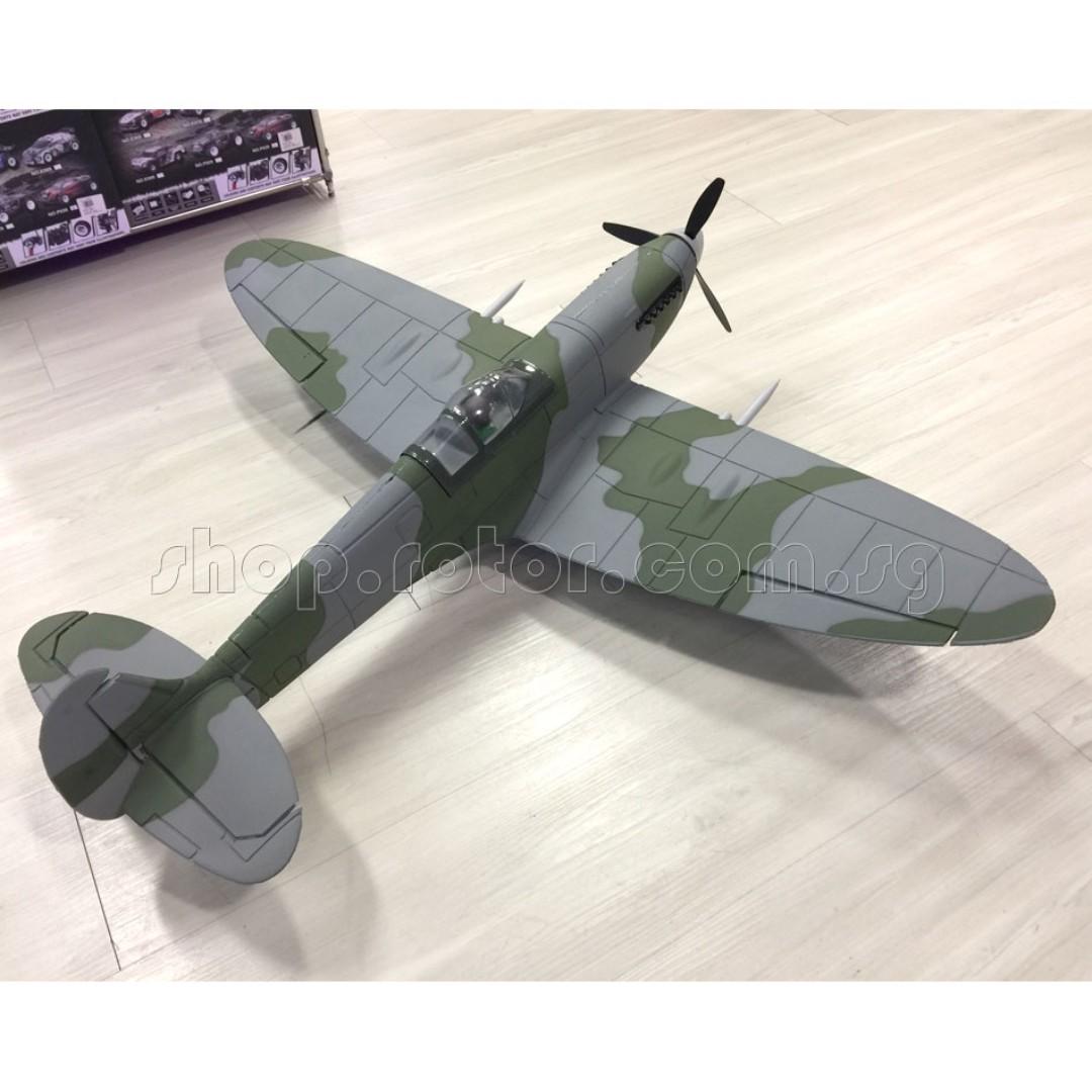 DYNAM Spitfire RC Electric Airplane, 900mm Wingspan, BM2810CD-KV1080 ...