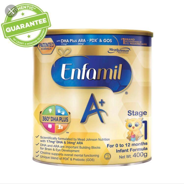 Enfamil A+ 360o DHA PLUS Infant Formula Stage 1 (400g), Babies & Kids ...